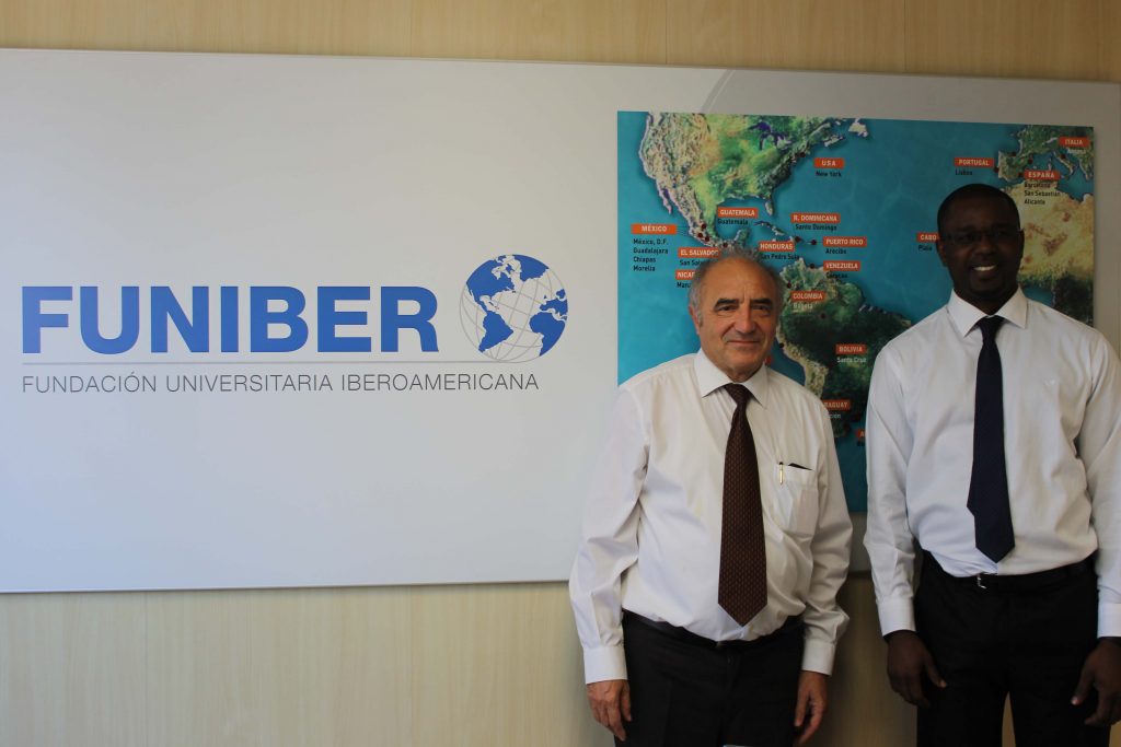 A representative from the University of Dakar (Senegal) visits FUNIBER ...